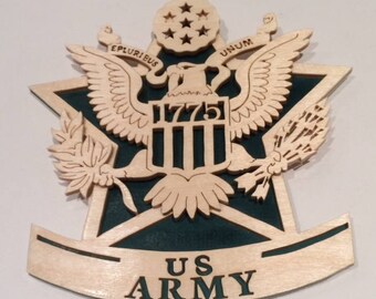 DXF file of the U.S Army emblem for use with a CNC machine.