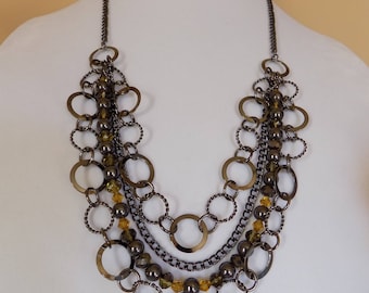 Multi chain necklace | Etsy