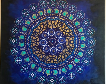 Mandala painting | Etsy