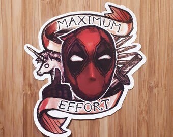 Deadpool sticker | Etsy