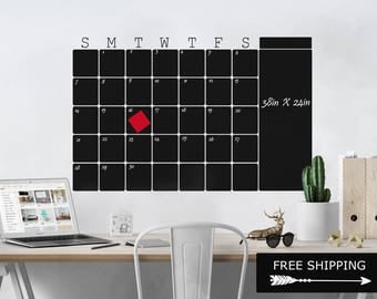 Chalkboard calendar | Etsy