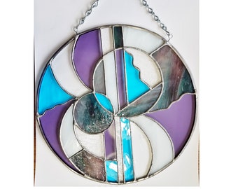 Abstract stain glass | Etsy