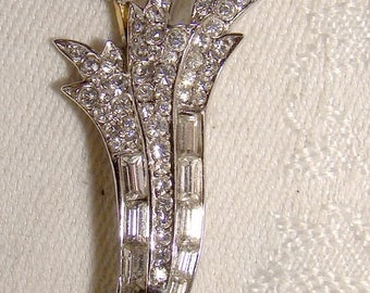 Floral spray brooch | Etsy