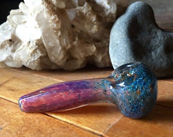 Purple glass pipe | Etsy