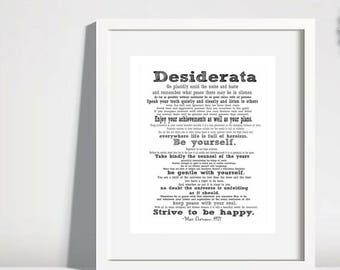 Desiderata | Etsy