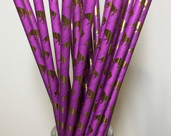 Purple straws | Etsy