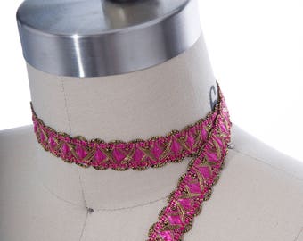 5 Yards 1/2 Mauve Pink Gimp Braided Trim Gimp Braid