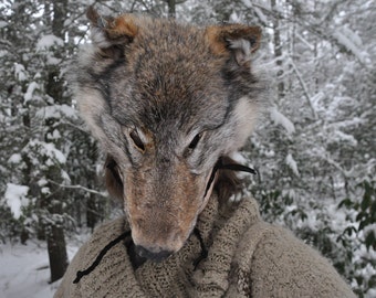 Wolf headdress | Etsy