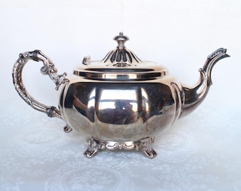 Silver plate teapot | Etsy