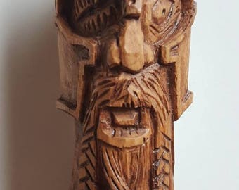 Wood carved statue | Etsy