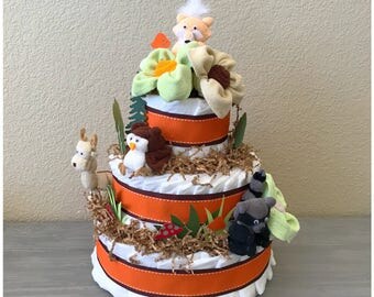 Fox diaper cake | Etsy