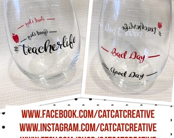 Teacher wine | Etsy