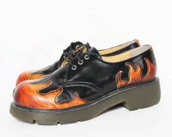 Flame shoes | Etsy