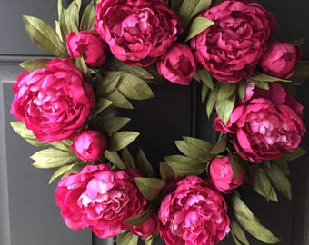 Modern spring wreath | Etsy