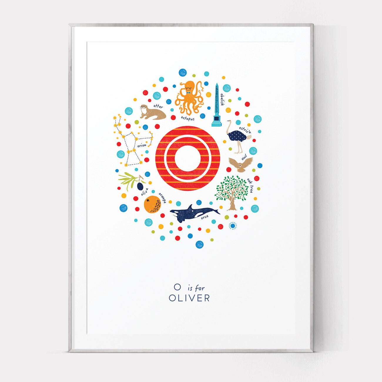 Letter O Baby Letters Name Print Initial Letter Print