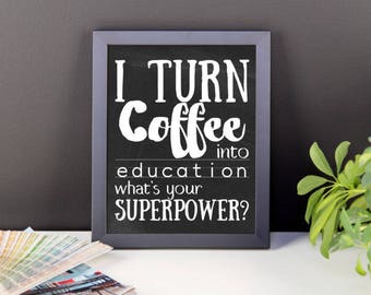 Funny coffee sign | Etsy