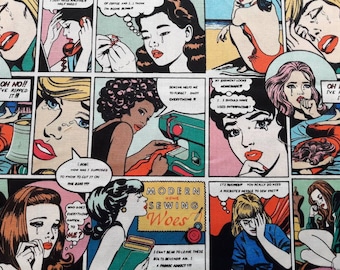Comic strip fabric | Etsy