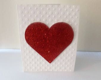 Red heart card | Etsy