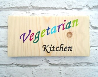 Vegetarian sign | Etsy