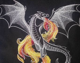 Embroidered dragons | Etsy