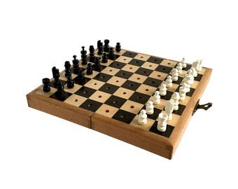 Pocket chess set | Etsy