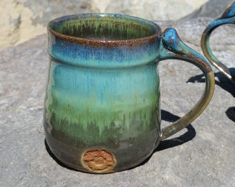 Stoneware coffee mug | Etsy