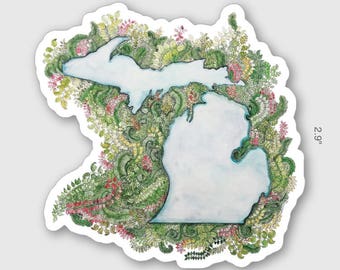 Washington State Trees Vinyl Sticker / Illustrated Washington