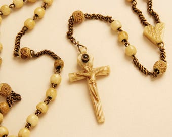Bone rosary | Etsy