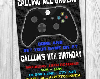 Xbox invitation | Etsy