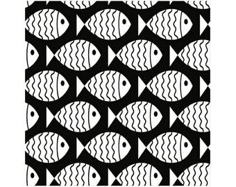 Fish pattern drawing | Etsy