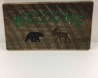 Wildlife sign | Etsy
