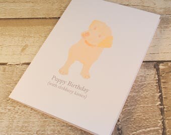 Puppy birthday card | Etsy