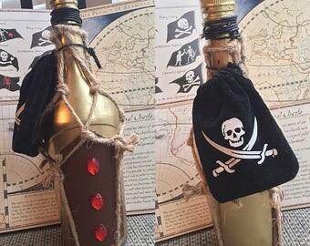 Pirate rum bottle | Etsy