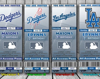 Dodgers invitations | Etsy