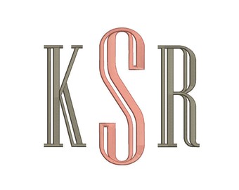 Monogram embroidery | Etsy