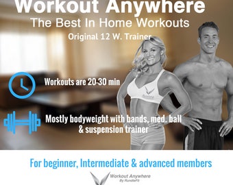Downloadable Workout plan Six weeks beginner workout. A4 PDF