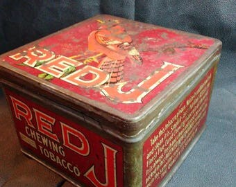 Vintage tobacco tin | Etsy
