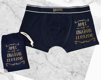 Groom's Property Of The Bride Wedding Date Boxers