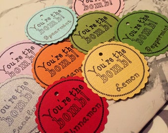 Bath bomb labels | Etsy