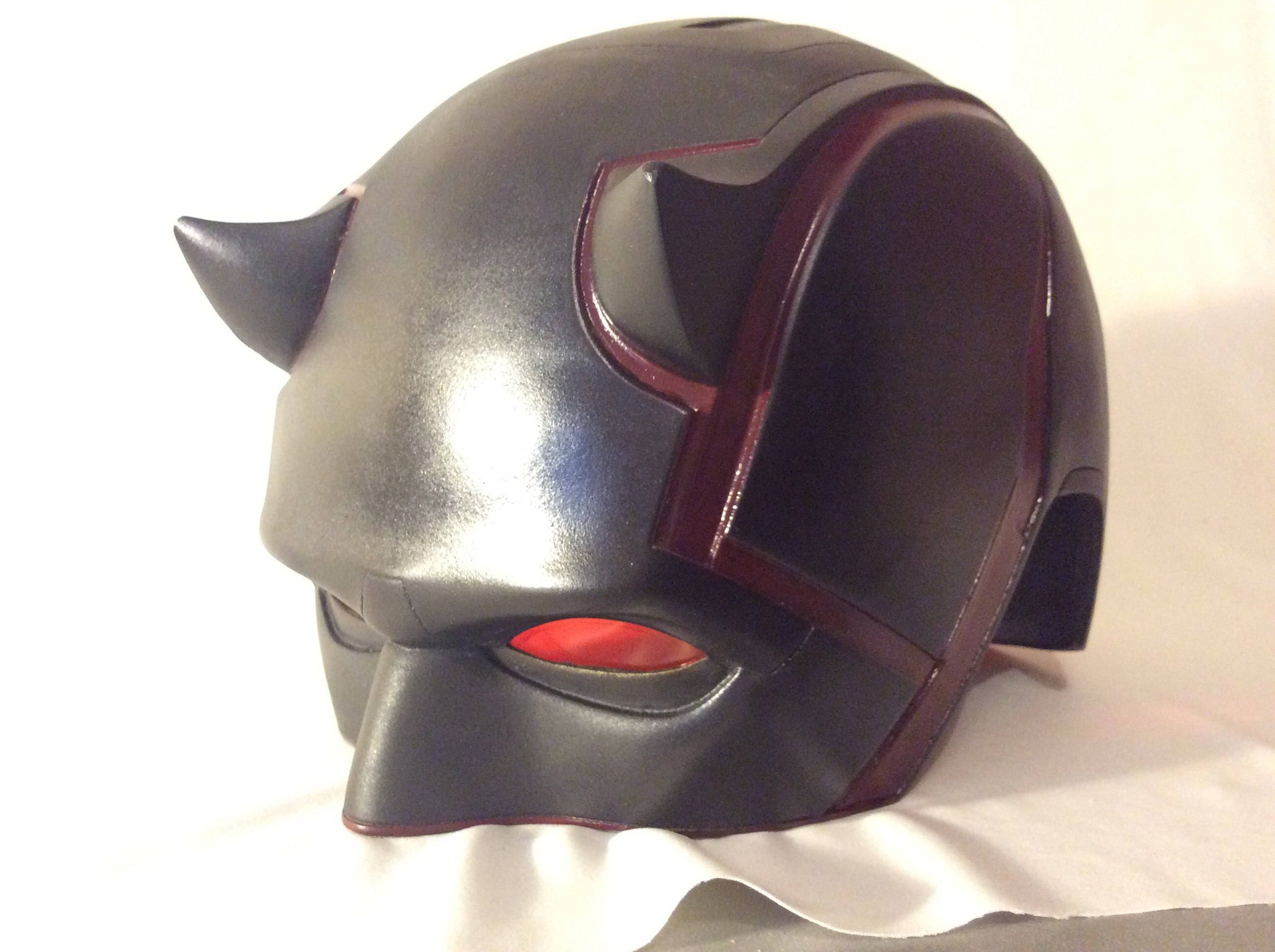 Netflix Black/Red Daredevil mask helmet