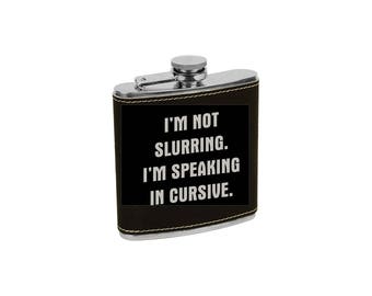 Funny saying flask | Etsy
