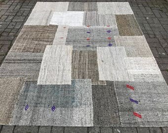 Patchwork rug | Etsy