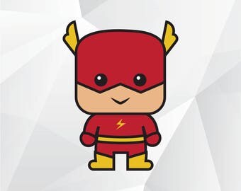 Flash superhero svg | Etsy