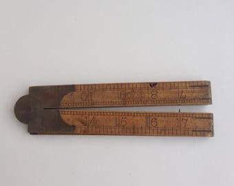 Vintage wooden ruler | Etsy