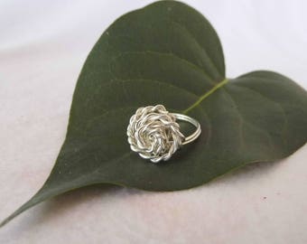 Wire rose ring | Etsy