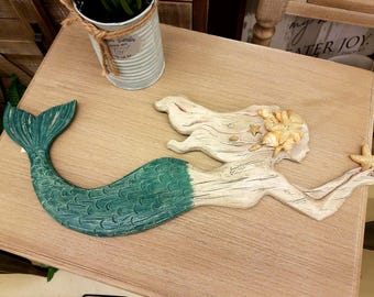 Mermaid wall decor | Etsy