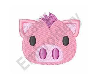 Pig embroidery | Etsy