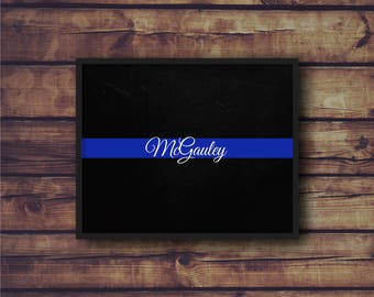 Thin blue line | Etsy