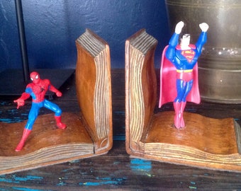 Wooden bookends | Etsy