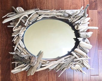 Driftwood mirror | Etsy